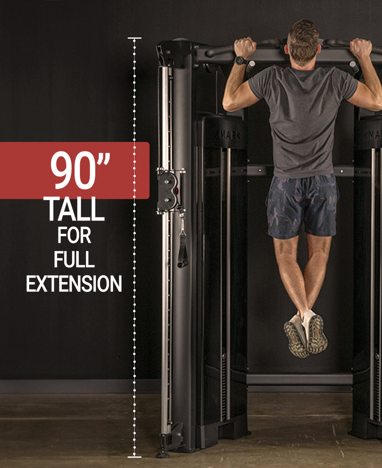 XMark FT-9040 Functional Trainer with Dual 230lb Weight Stacks ...