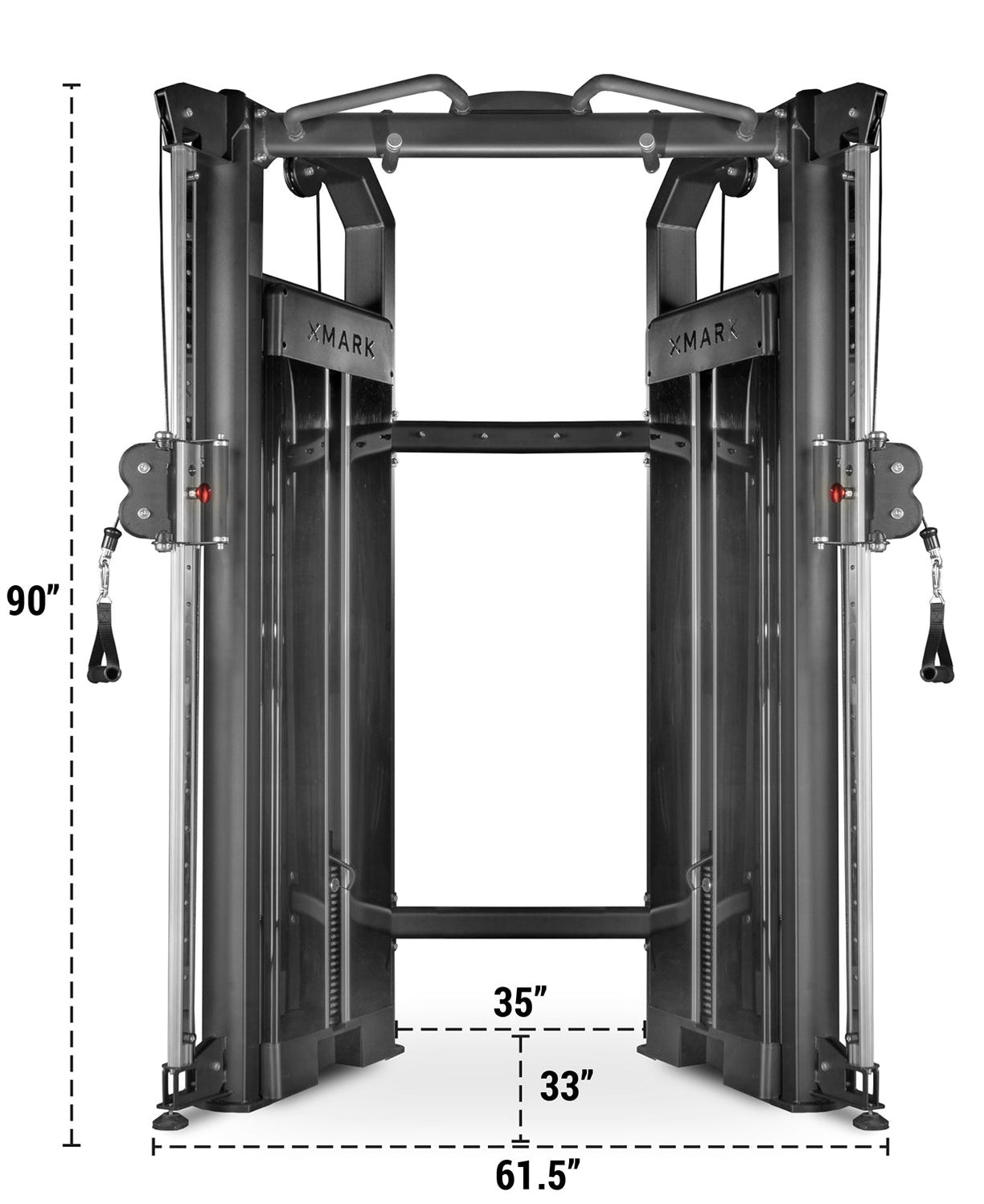 XMark FT-9040 Functional Trainer with Dual 230lb Weight Stacks ...
