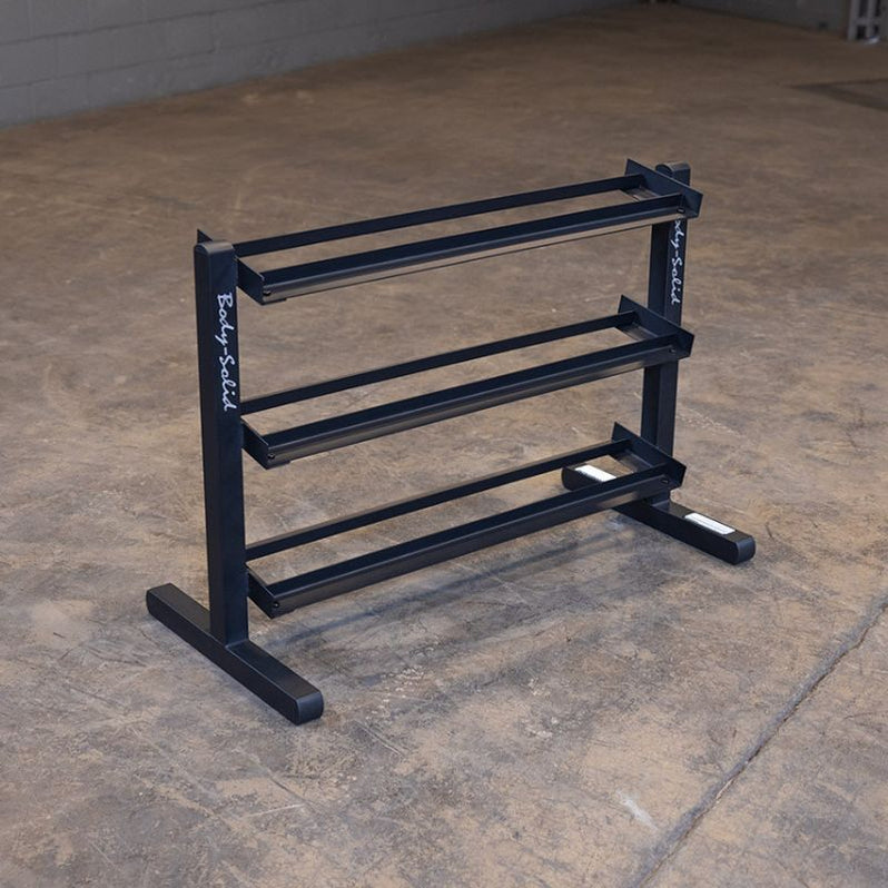 Body-Solid GDR363 3-Tier Dumbbell Rack - Black Frame — Strength ...