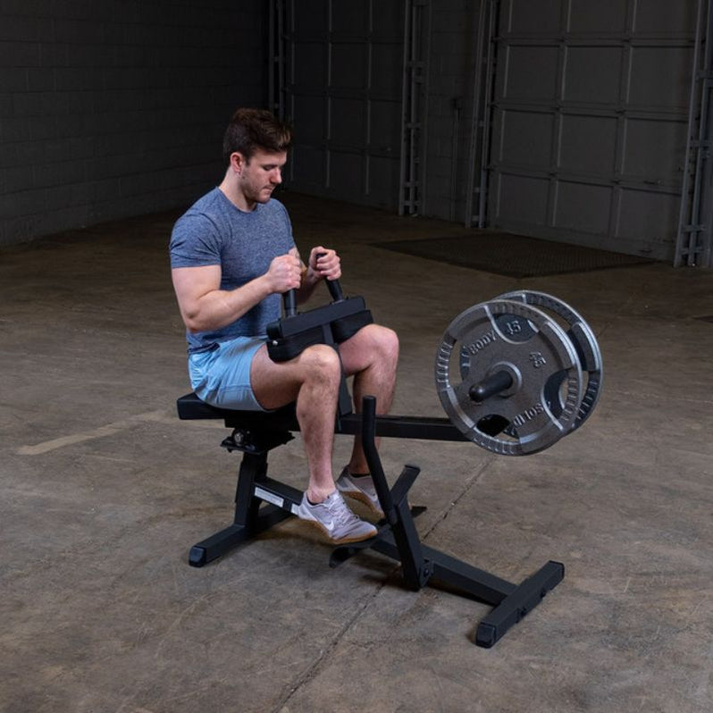 Body-Solid GSCR349 Seated Calf Raise Machine - Black Frame — Strength ...