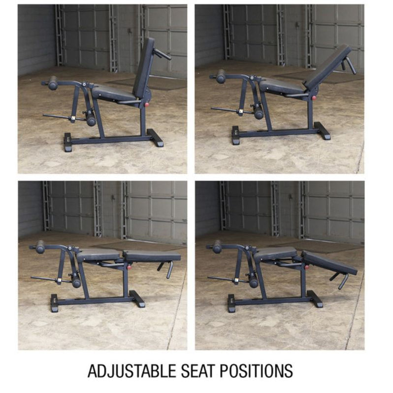 Body-Solid GLCE365 Seated Leg Extension & Supine Curl Machine - Black ...