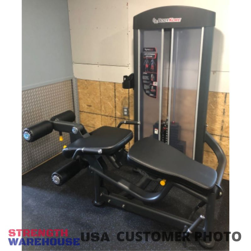 BodyKore GR643 Isolation Leg Extension Prone Leg Curl Machine ...