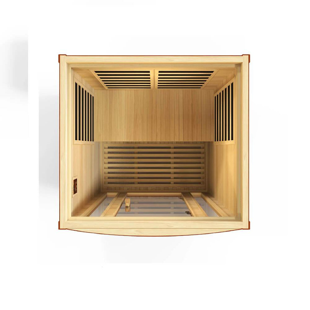 Dynamic Saunas DYN-6206-01 San Marino 2-Person Ultra Low EMF Infrared ...