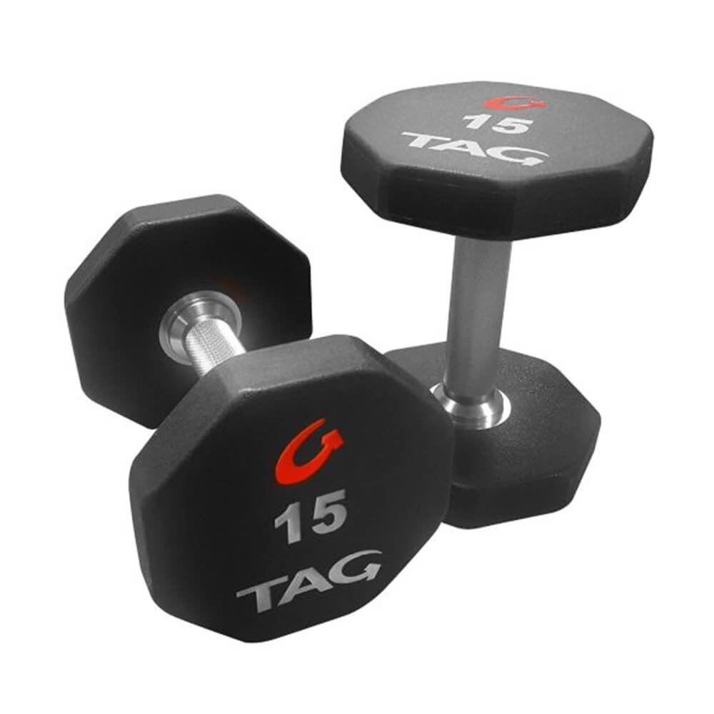 TAG 8-Sided Premium Ultrathane Dumbbell Sets - Buy Online — Strength ...