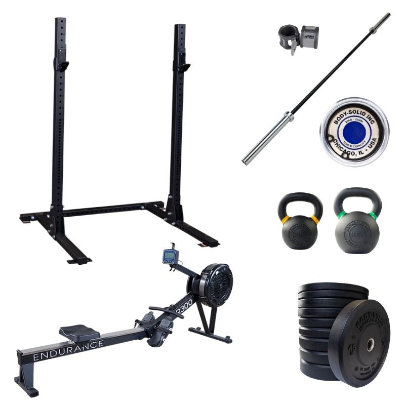 Body-Solid Ultimate Garage Gym Squat Stand Package — Strength Warehouse USA