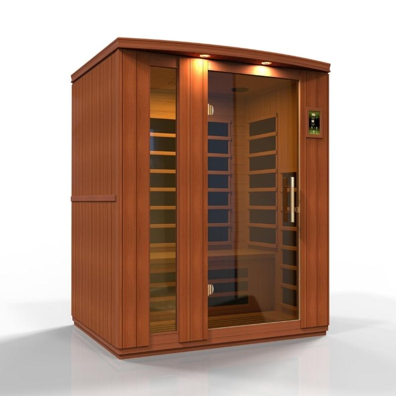 Dynamic Lugano Elite Ultra 3-Person Low EMF Far Infrared Sauna ...